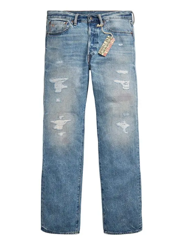 Ralph Lauren Straight Fit Repaired Clearville Jean - Repaired Clearville Wash