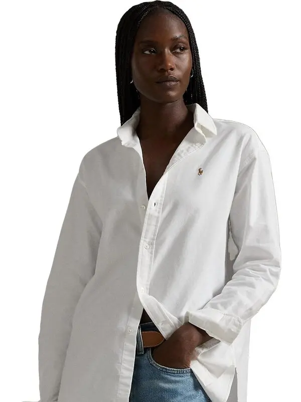 Ralph Lauren Relaxed Fit Oxford Shirt - White