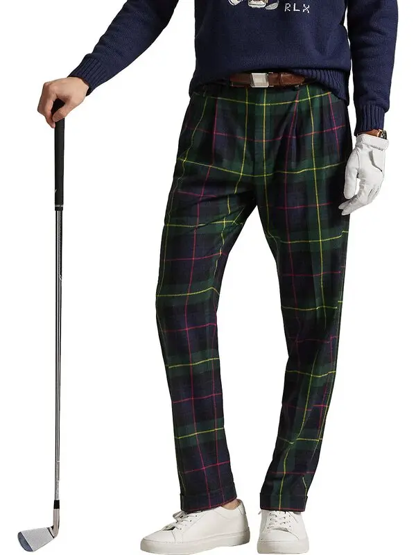 Ralph Lauren Plaid Performance Wool-blend Trousers - Farquharson Modern Tartan