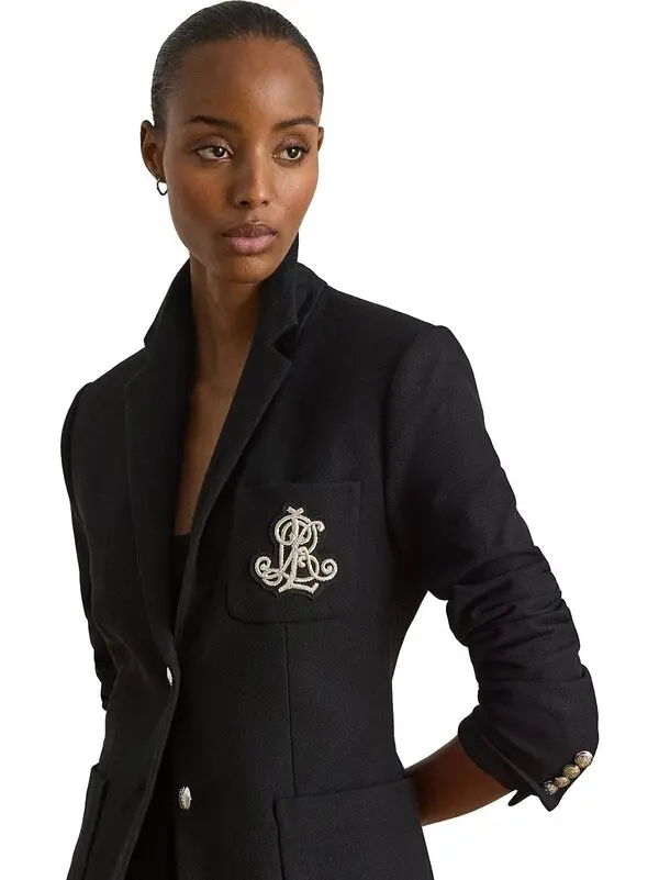 Ralph Lauren Bullion Jacquard Blazer - Polo Black