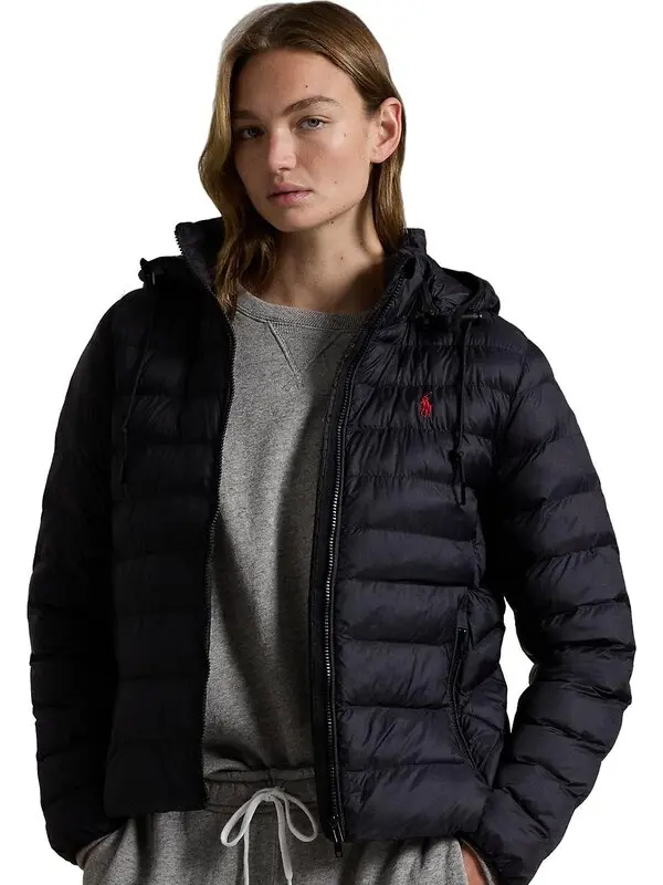 Ralph Lauren Water-resistant Packable Hooded Jacket - Polo Black