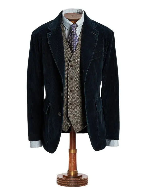 Ralph Lauren Unconstructed Corduroy Coat - Indigo