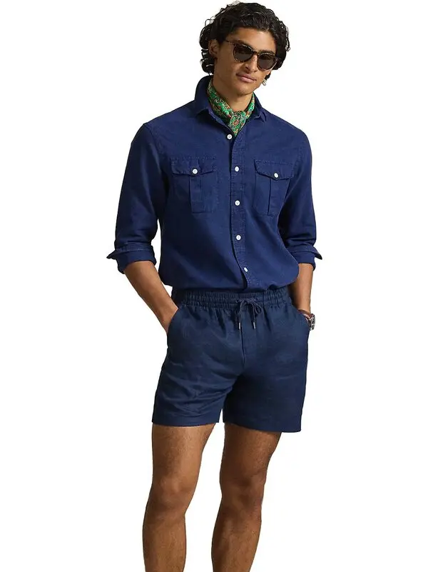Ralph Lauren Polo Prepster 6-inch Linen Short - Newport Navy