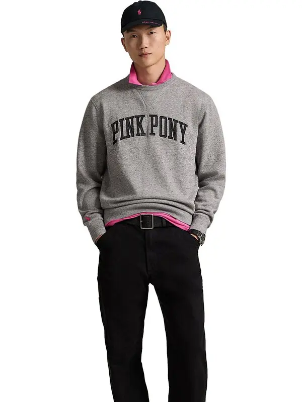 Ralph Lauren Classic Fit Fleece Sweatshirt - Dark Grey Heather
