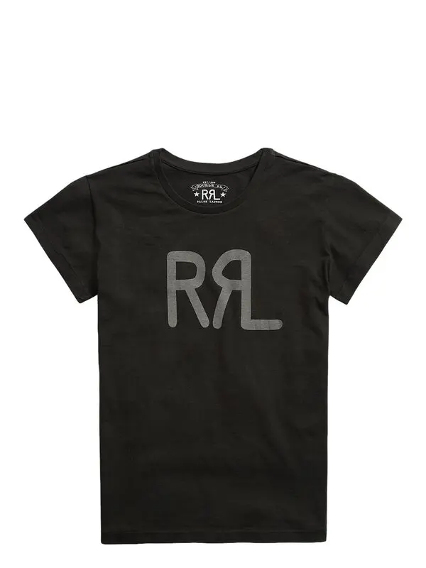 Ralph Lauren Logo Cotton Jersey T-shirt - Faded Black Canvas