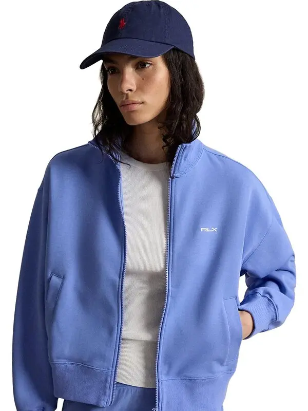 Ralph Lauren Double-knit Full-zip Sweatshirt - Blue Mist