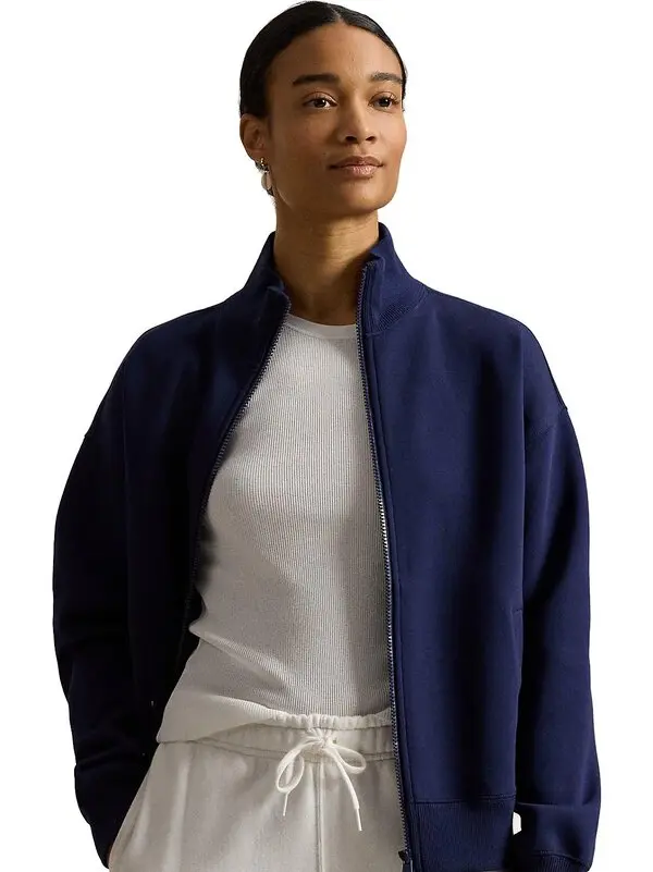 Ralph Lauren Double-knit Full-zip Sweatshirt - Refined Navy