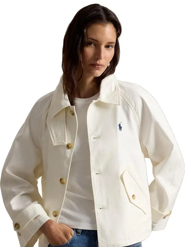 Ralph Lauren Cotton Twill Jacket - Trophy Cream
