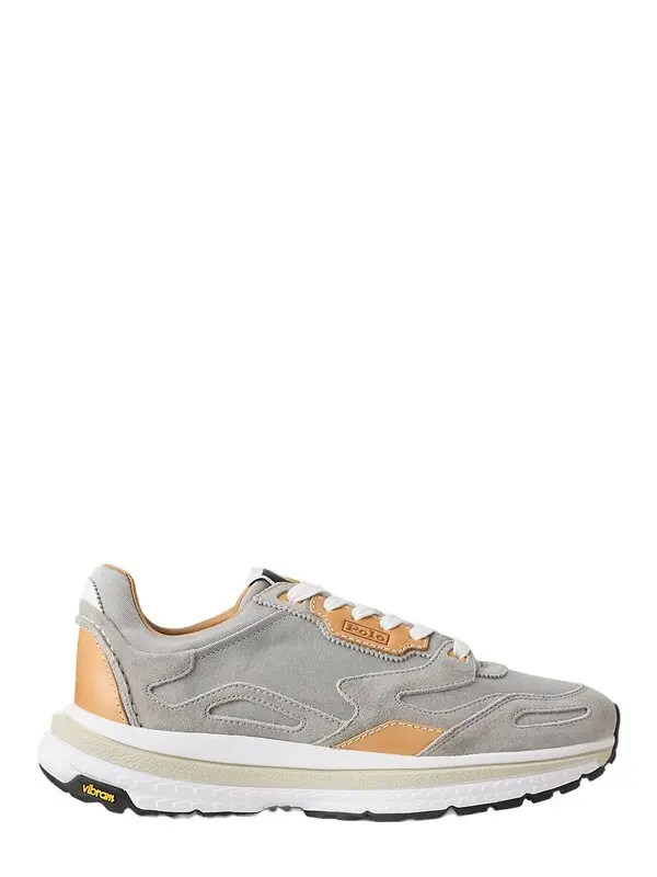 Ralph Lauren Suede-paneled Sneaker - Grey