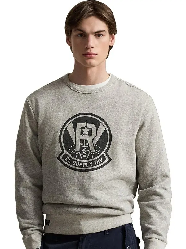 Ralph Lauren Graphic Fleece Sweatshirt - Loft Heather
