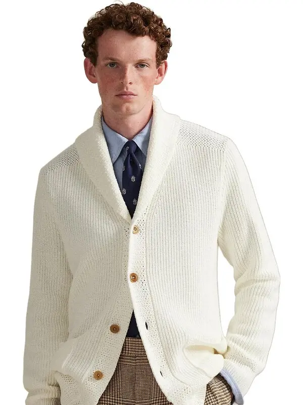 Ralph Lauren Cotton Shawl-collar Cardigan - Nevis