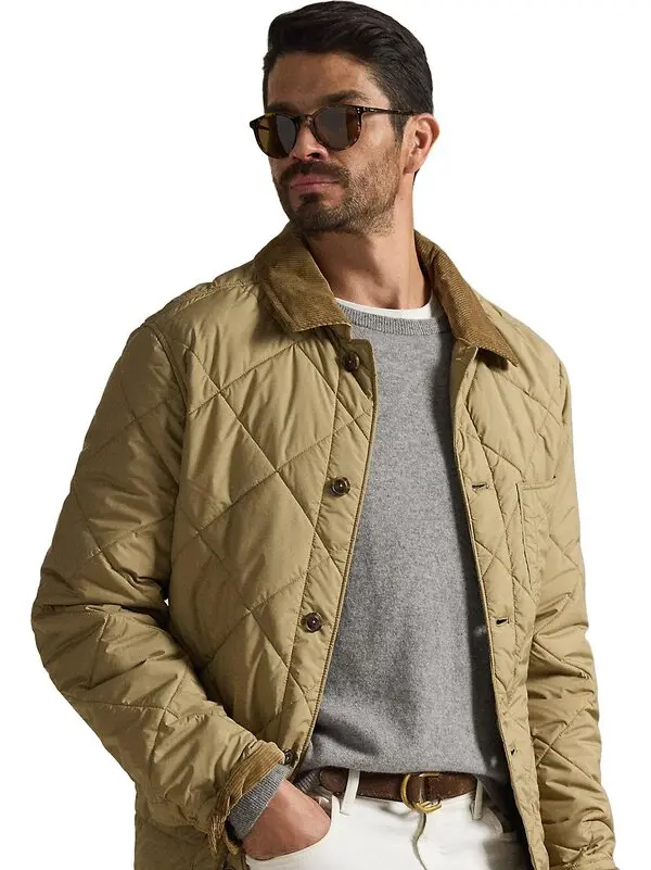 Ralph Lauren Hurston Quilted Utility Jacket - Desert Khaki