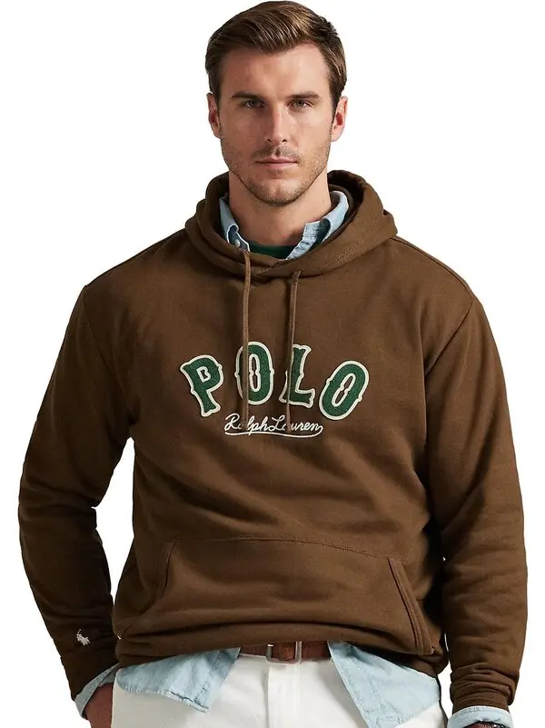 Ralph Lauren Rl Fleece Western-logo Hoodie - York Brown