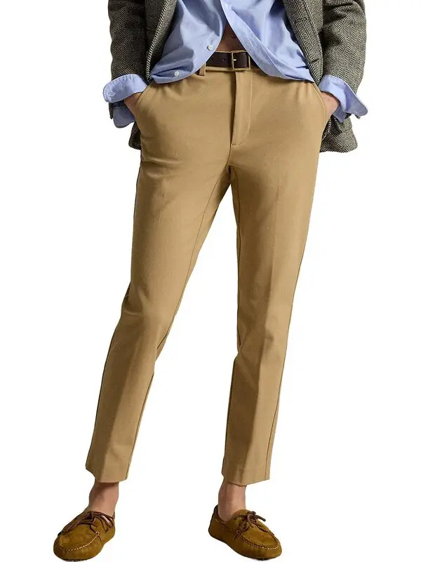 Ralph Lauren Stretch-cotton Blend Slim Pants - Classic Camel