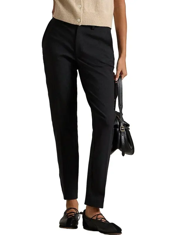 Ralph Lauren Stretch-cotton Blend Slim Pants - Polo Black