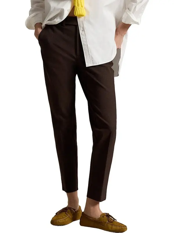 Ralph Lauren Stretch-cotton Blend Slim Pants - Squire Brown