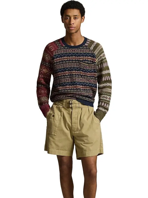 Ralph Lauren 7-inch Relaxed Fit Pleated Twill Short - Rl Khaki