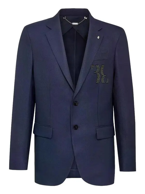 BILLIONAIRE Single-breasted Blazer - Blue