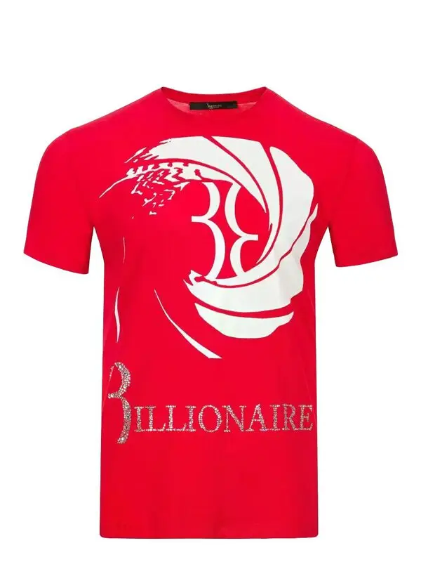 BILLIONAIRE Round-neck Graphic-print T-shirt - Red