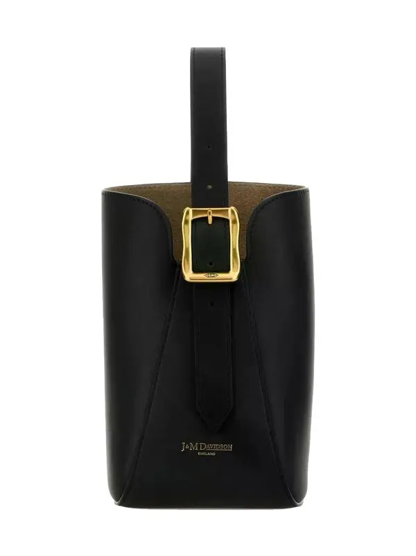 J & M DAVIDSON Cylindrical Shoulder Bag - Black