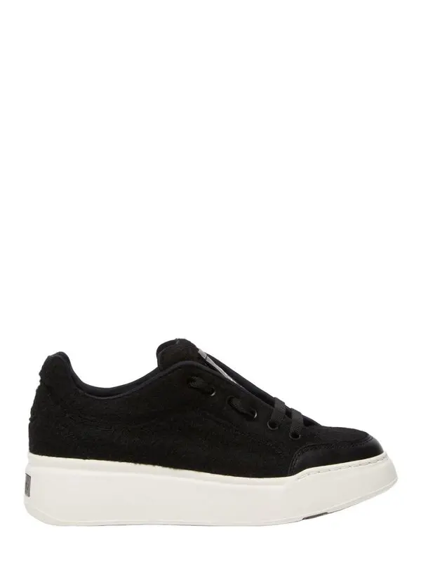 Max Mara Camel Broadcloth Sneakers - Black