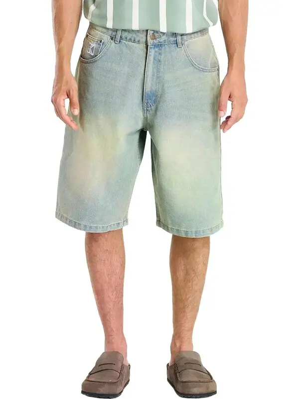 KARL KANI Five-pocket Denim Shorts - Blue