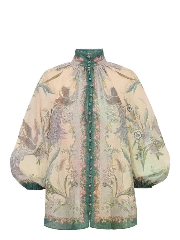 Zimmermann Indra Billow Blouse - Neutrals