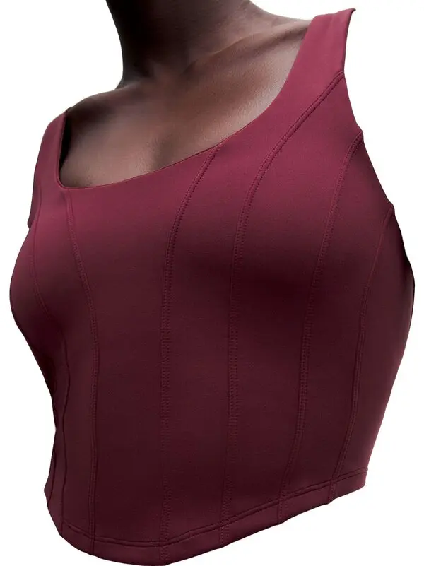 Lululemon Ultralu Corset-stitch Tank Top - Burgundy Bay