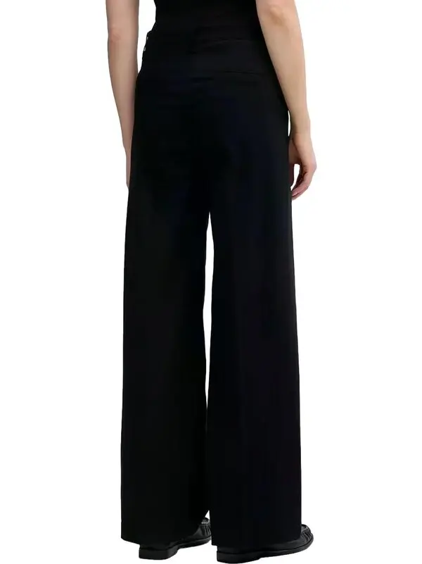Sisley Wide-leg Trousers - Black