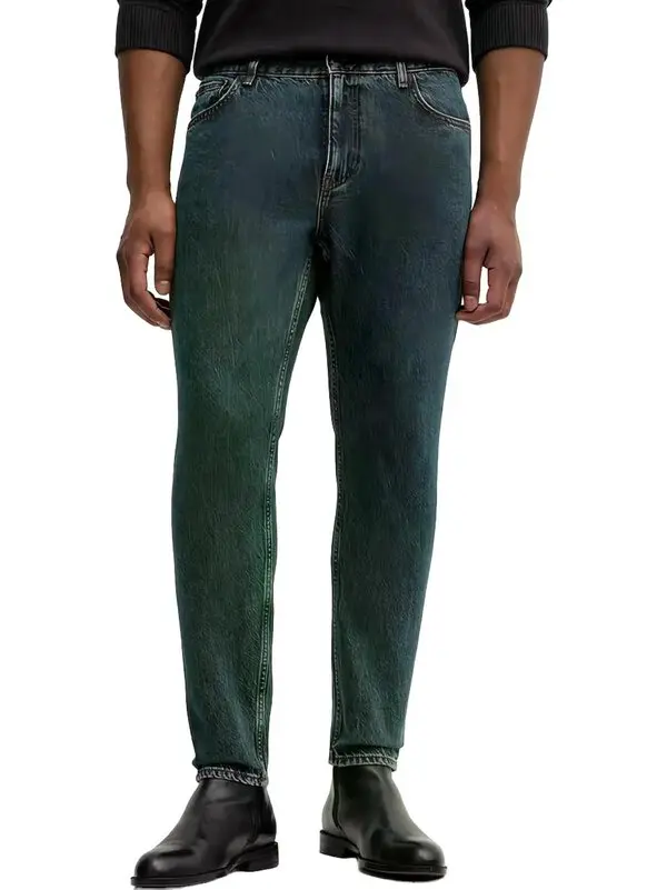 Sisley Slim-fit Denim Jeans With Patch Detail - Blue