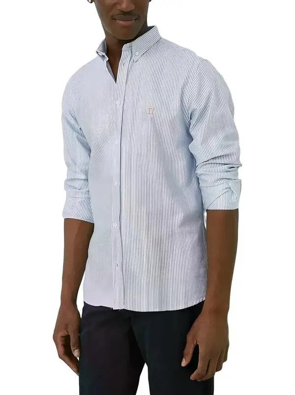 LES DEUX Striped Shirt - Blue