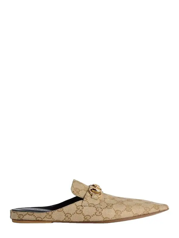 Gucci Gg Canvas Mule - Beige