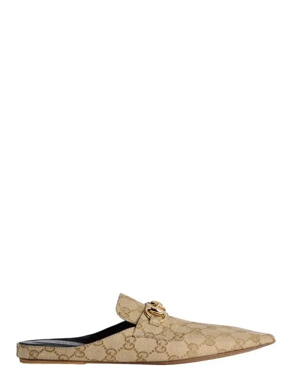 Gucci Gg Canvas Mule - Beige
