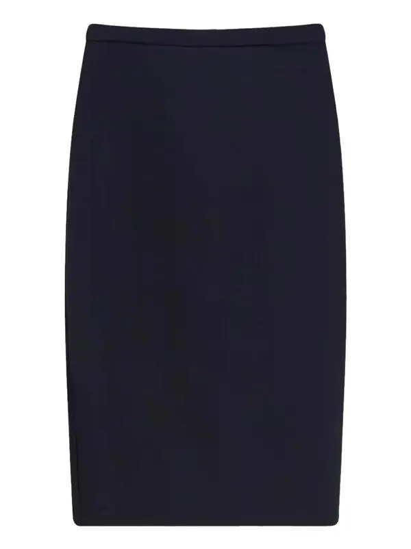 Max Mara High-waisted Slit Skirt - Blue