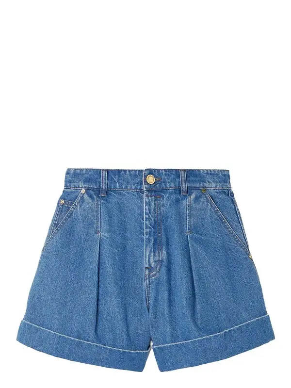 Zimmermann Denim Tailored Shorts - Light Blue