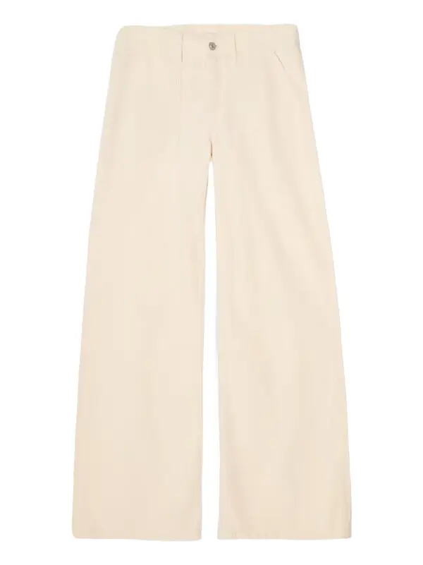 JEANERICA Guell Chevron Trousers - Ecru