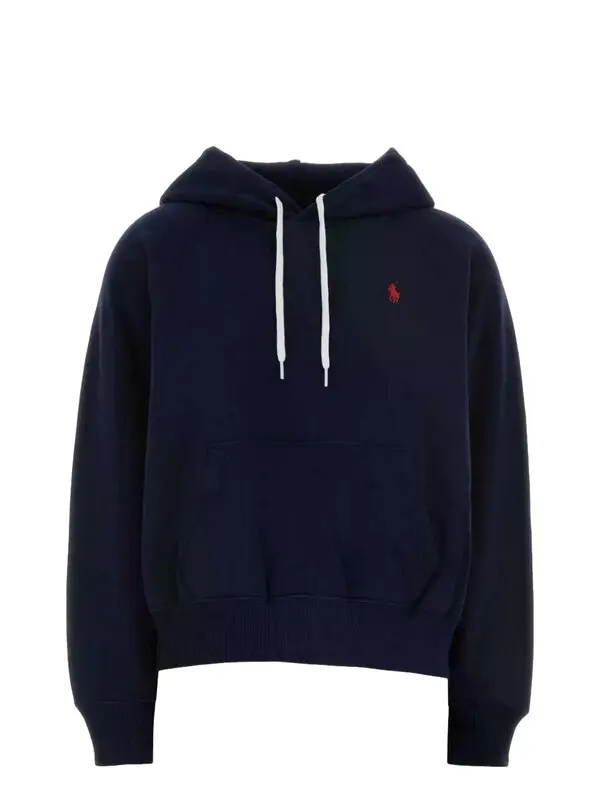 Polo Ralph Lauren Embroidered-logo Hoodie - Blue