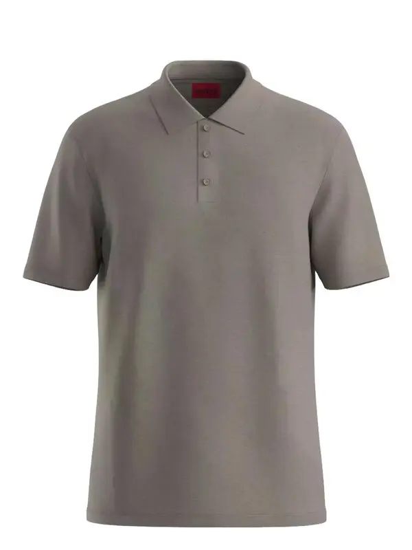 Hugo Button Polo Shirt - Grey