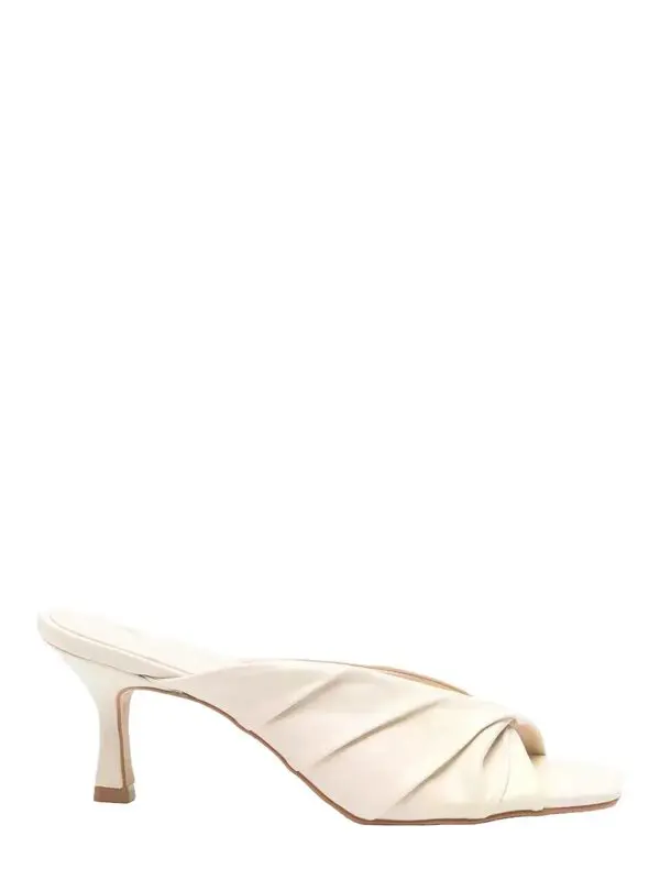 ANDREA CARRANO Twisted-strap Mules - Neutrals