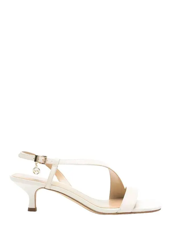 Michael Kors Jaida Asymmetric Slingback Sandals - Neutrals