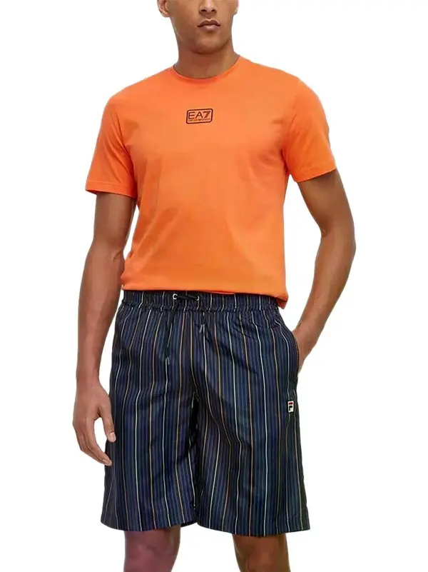 FILA Striped Logo Shorts - Blue