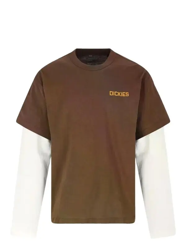 Dickies Payson Longsleeved Print T-shirt - Brown