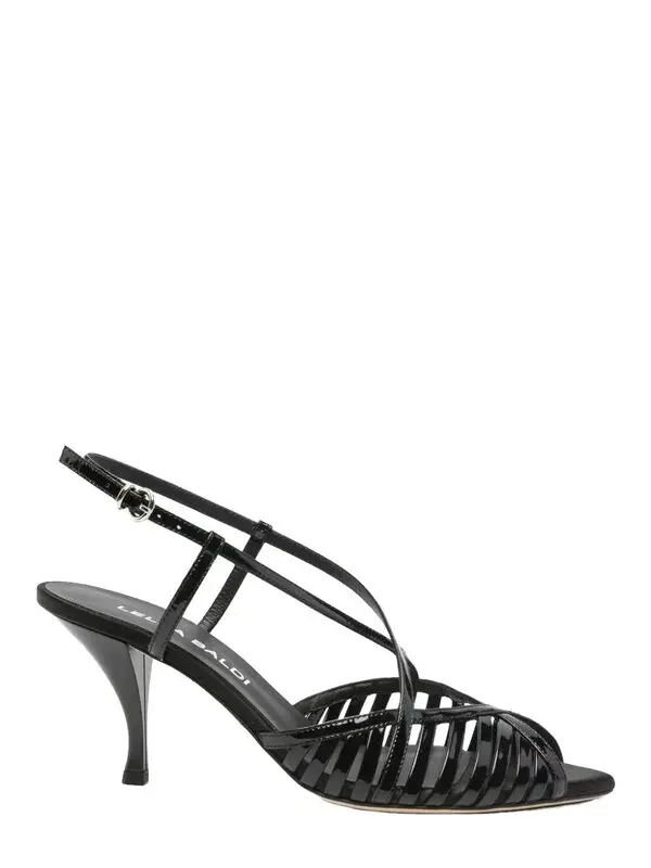 LELLA BALDI Open-toe Strap Sandals - Black