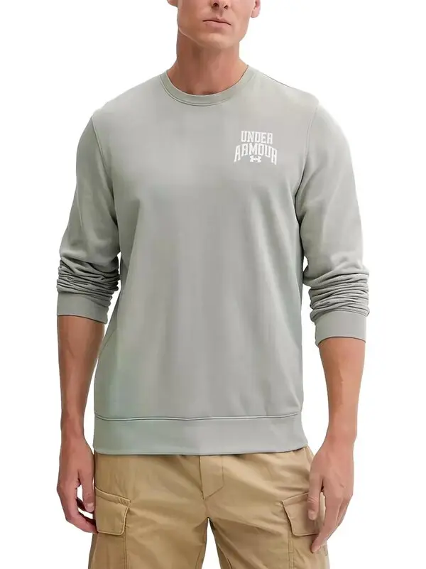 Under Armour Ua Rival Terry Graphic-print Sweatshirt - Green