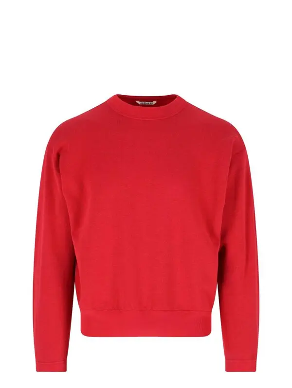 Auralee Cotton-blend Sweatshirt - Red
