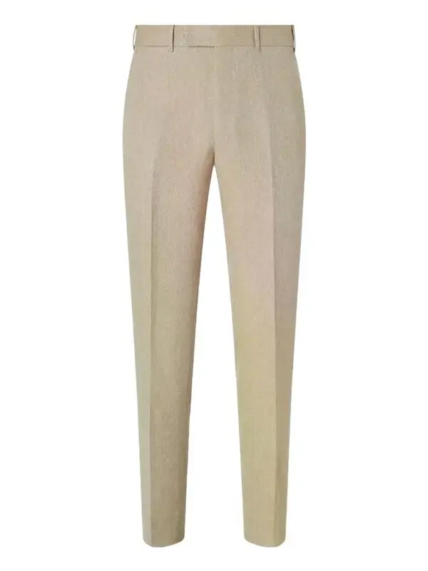 Zegna Lino Oasi Trousers - Neutrals
