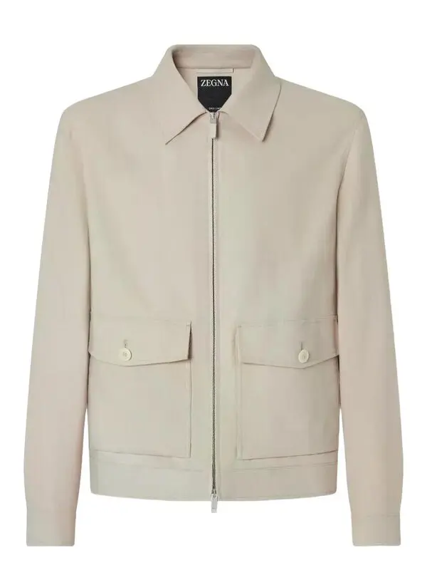 Zegna Blouson Jacket - Neutrals