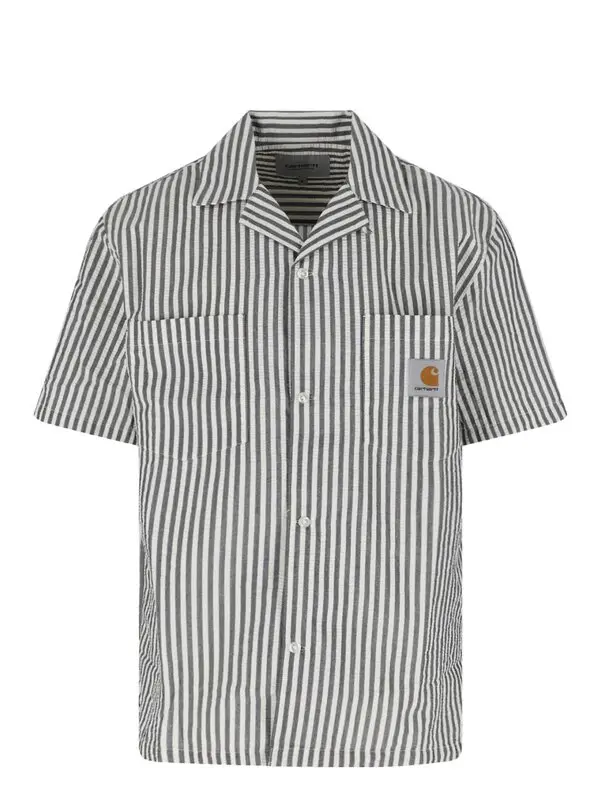 Carhartt Work In Progress Shirt "leavel S/s - Gray