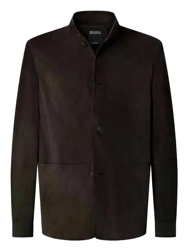 Zegna Oasi Stand-collar Jacket - Brown