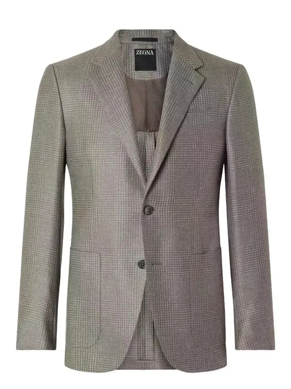 Zegna Patterned Blazer - Grey